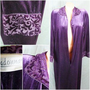 Adonna | Intimates & Sleepwear | Adonna Velvet Robe Housecoat Small ...